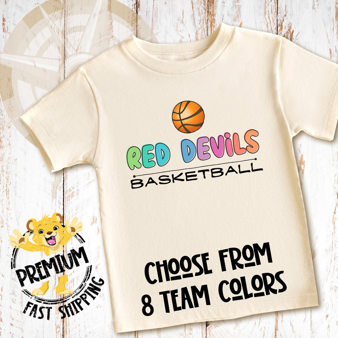 Red Devils Basketball Shirt & Onesie®, Red Devils High School ...