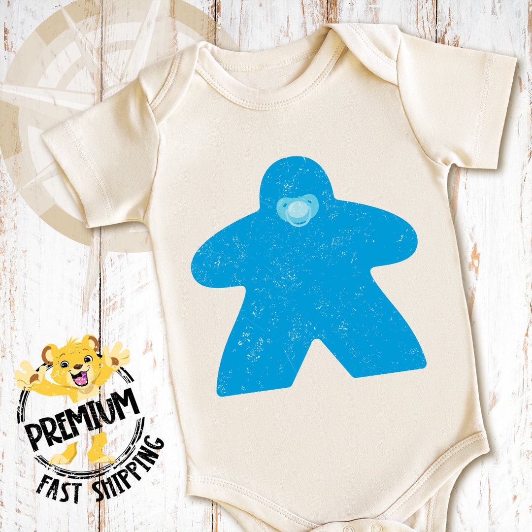 Blue Meeple Onesie®, Meeple Bodysuit, Gaming Onesie®, Meeple Onesie ...