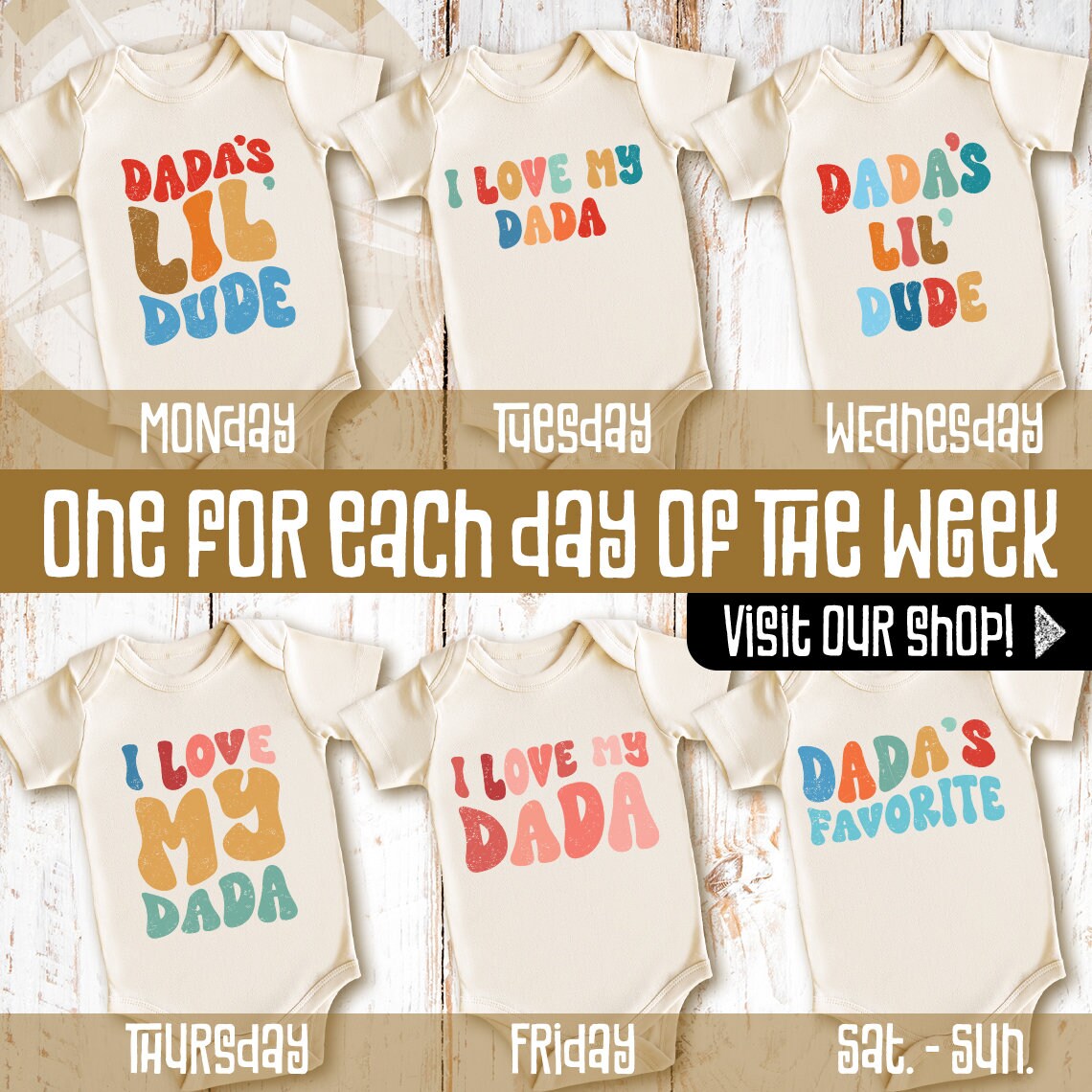 Dada's Little Dude Onesie® or Shirt - Fun Father's Day Present ...