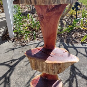 Cedar/juniper Side Table - Etsy
