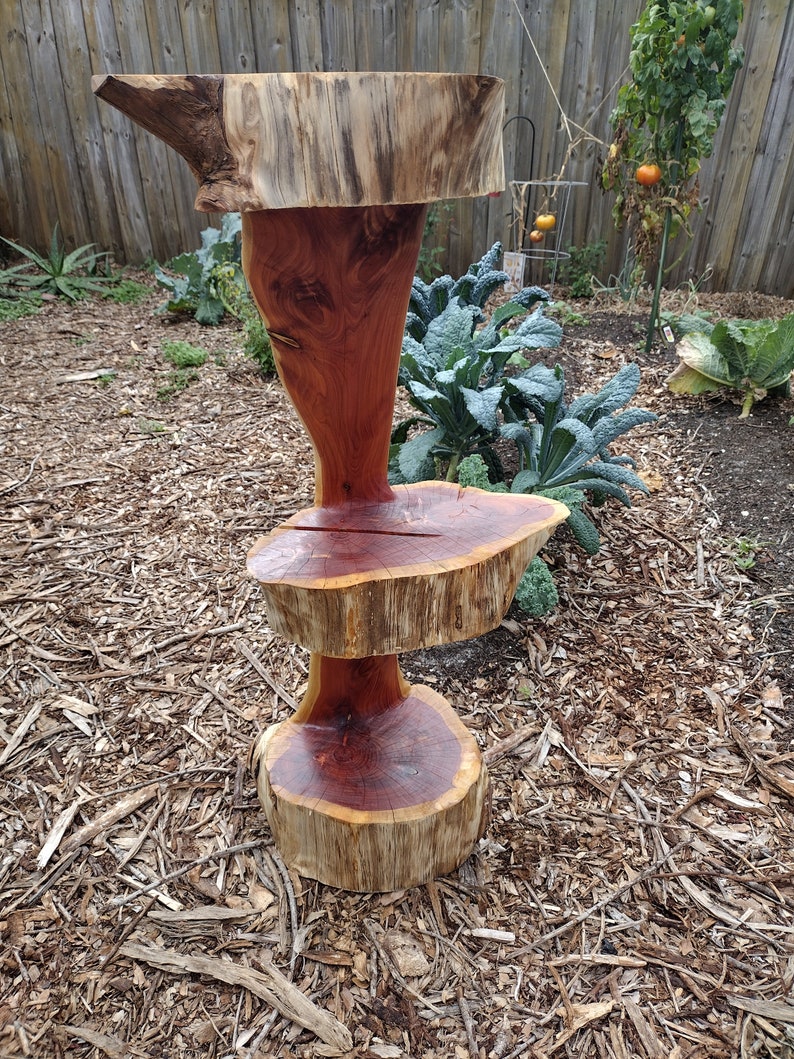 Cedar/juniper Side Table - Etsy