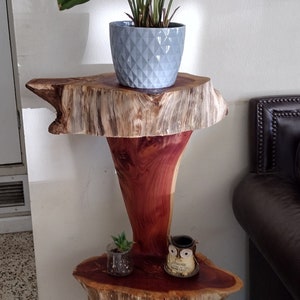 Cedar/juniper Side Table - Etsy