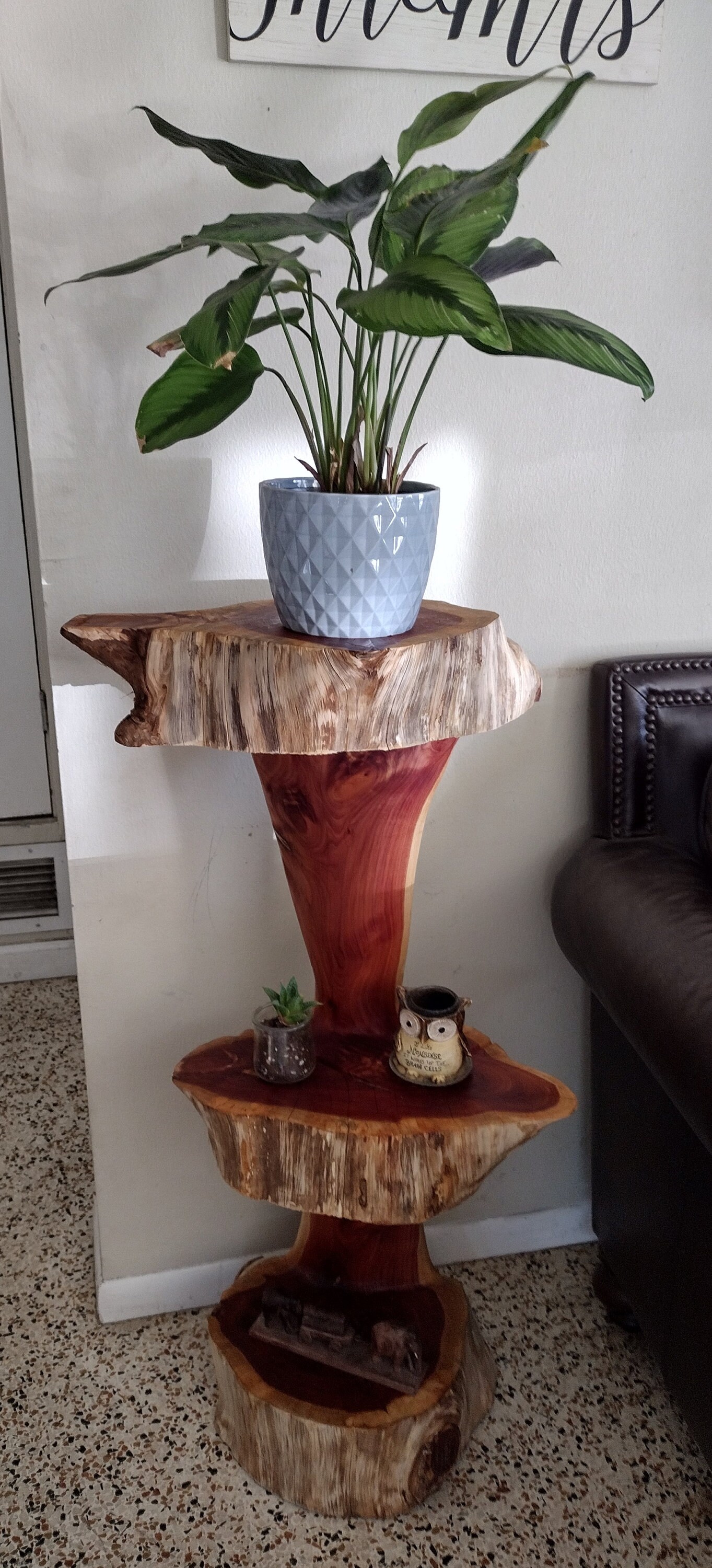 Cedar/juniper Side Table - Etsy