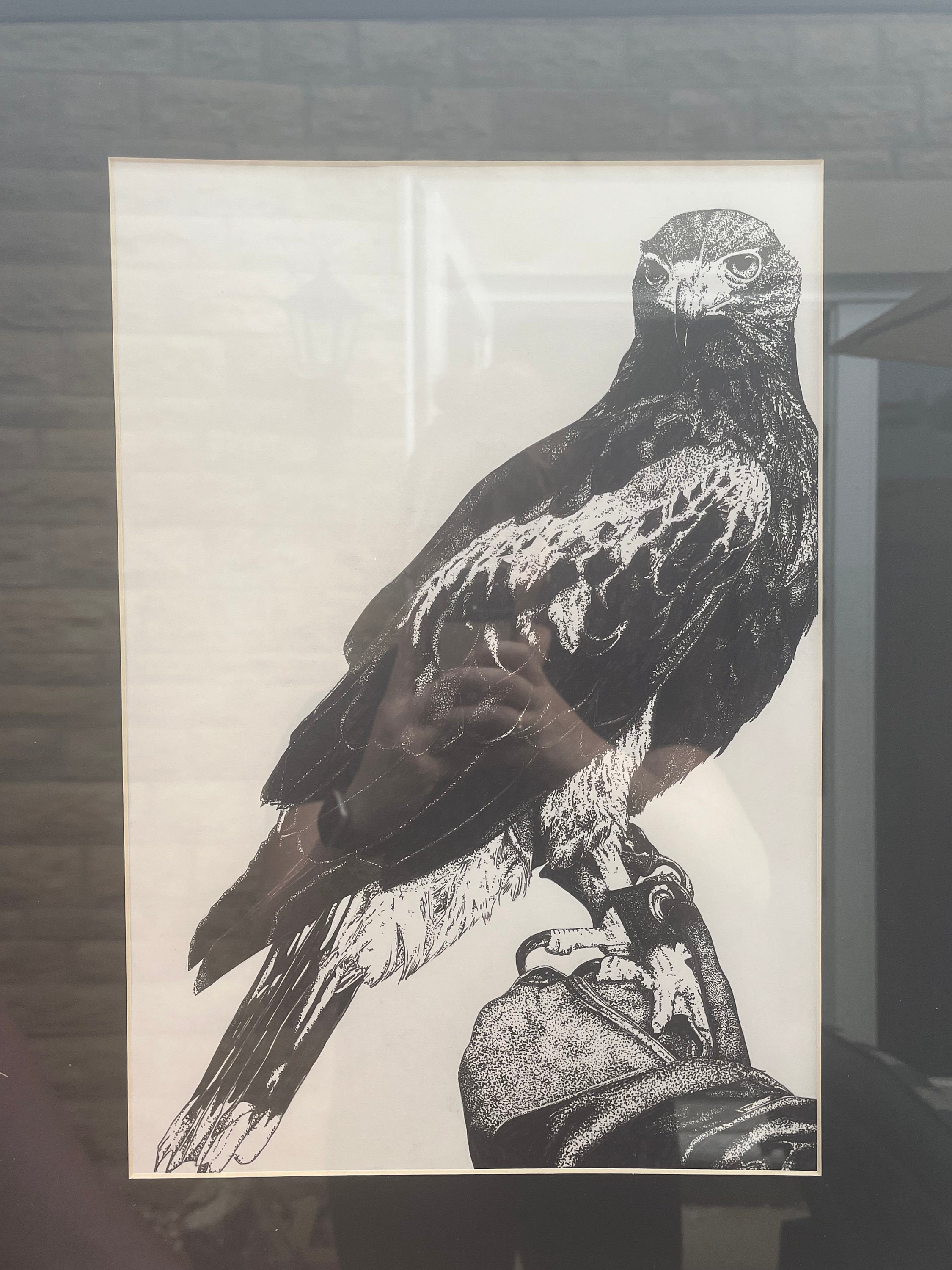 Tonal Pointillism Eagle Drawing print - Etsy