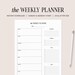 Undated Monthly Planner Template, Minimalist Printable Blank Calendar ...