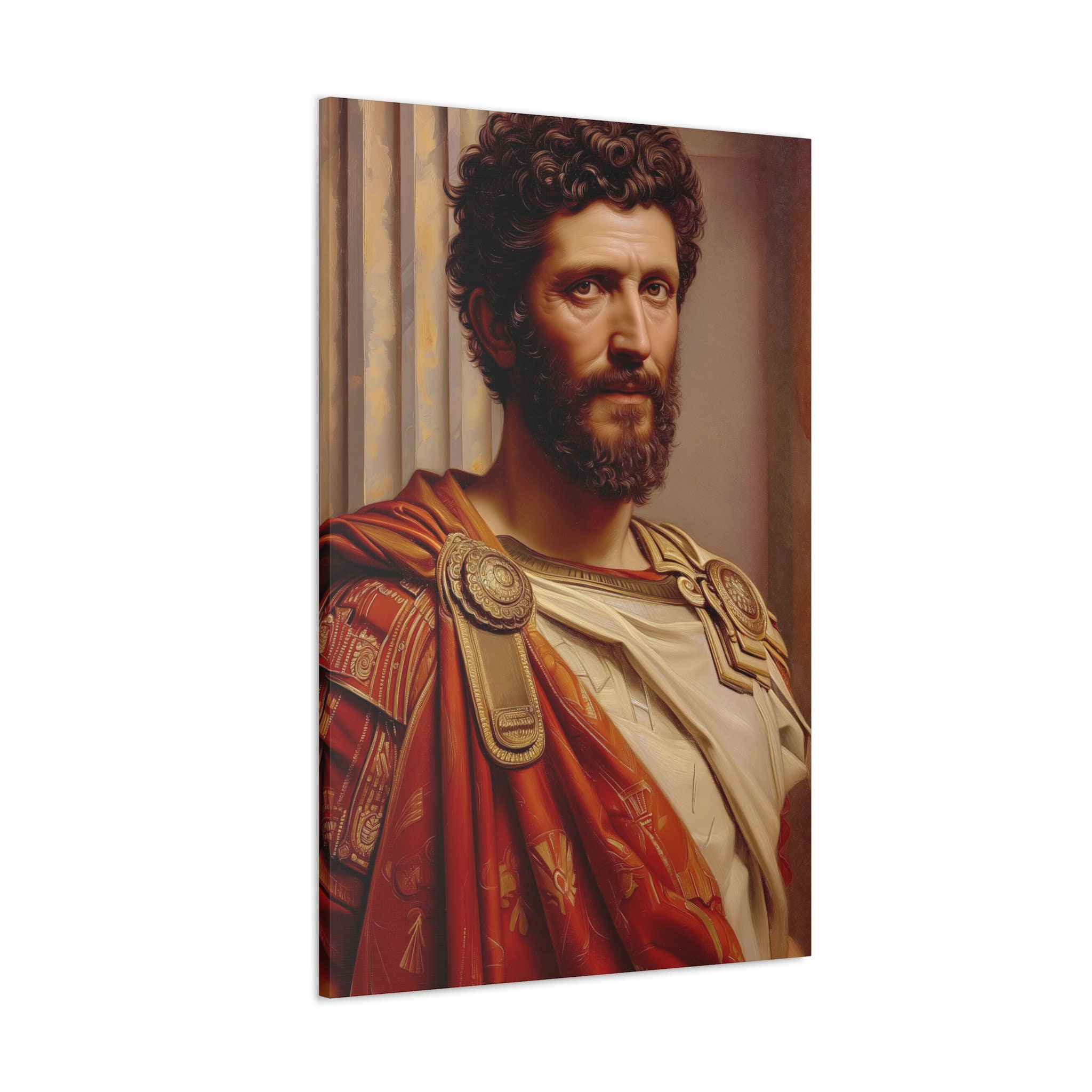Stoic Man Portrait of Marcus Aurelius Oil Painting Gallery Print Canvas ...
