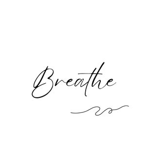 Breathe Minimalist Printable Poster, Home Decor or Office Decor - Etsy