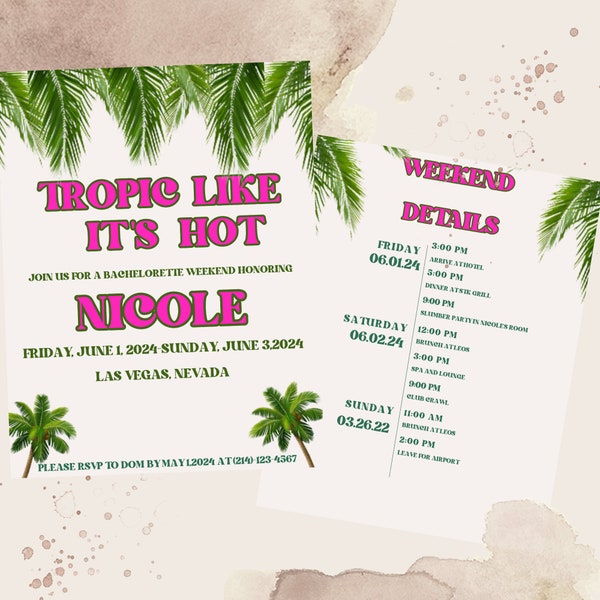 Tropic Like Its Hot Bachelorette - Etsy