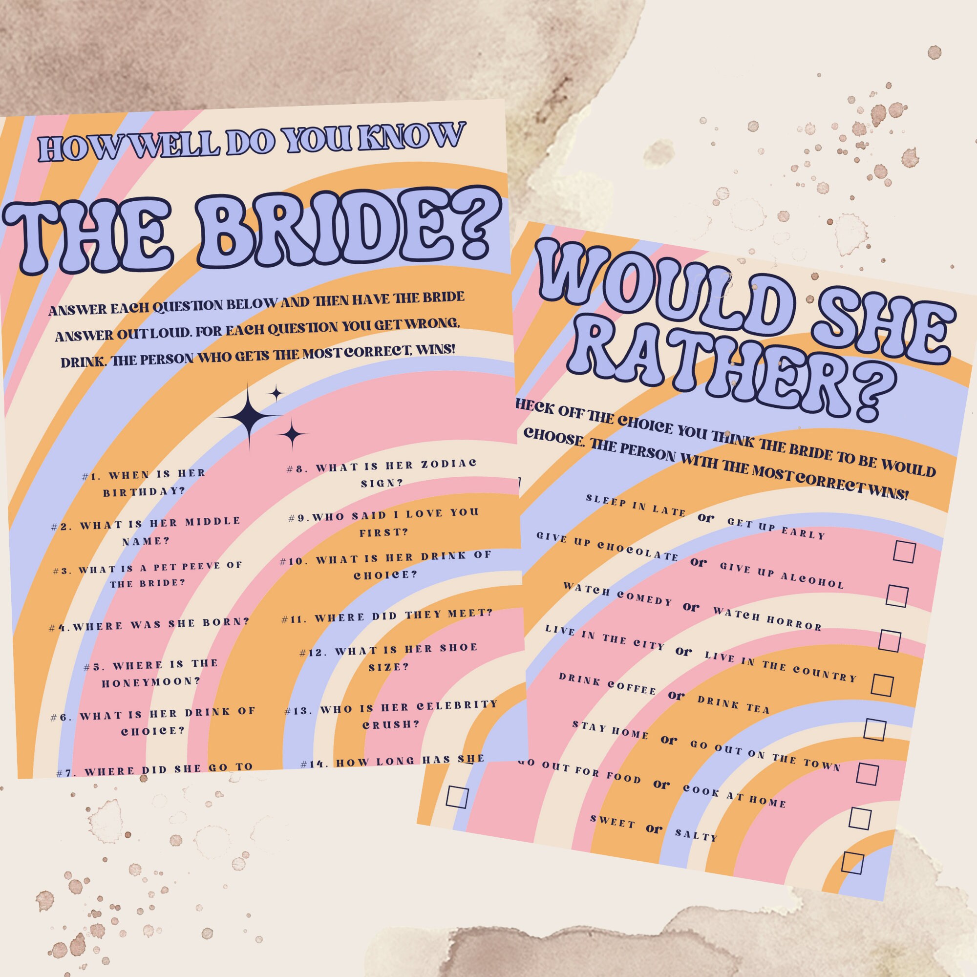 Editable Dazed and Engaged Bachelorette Party Games, Last Disco ...