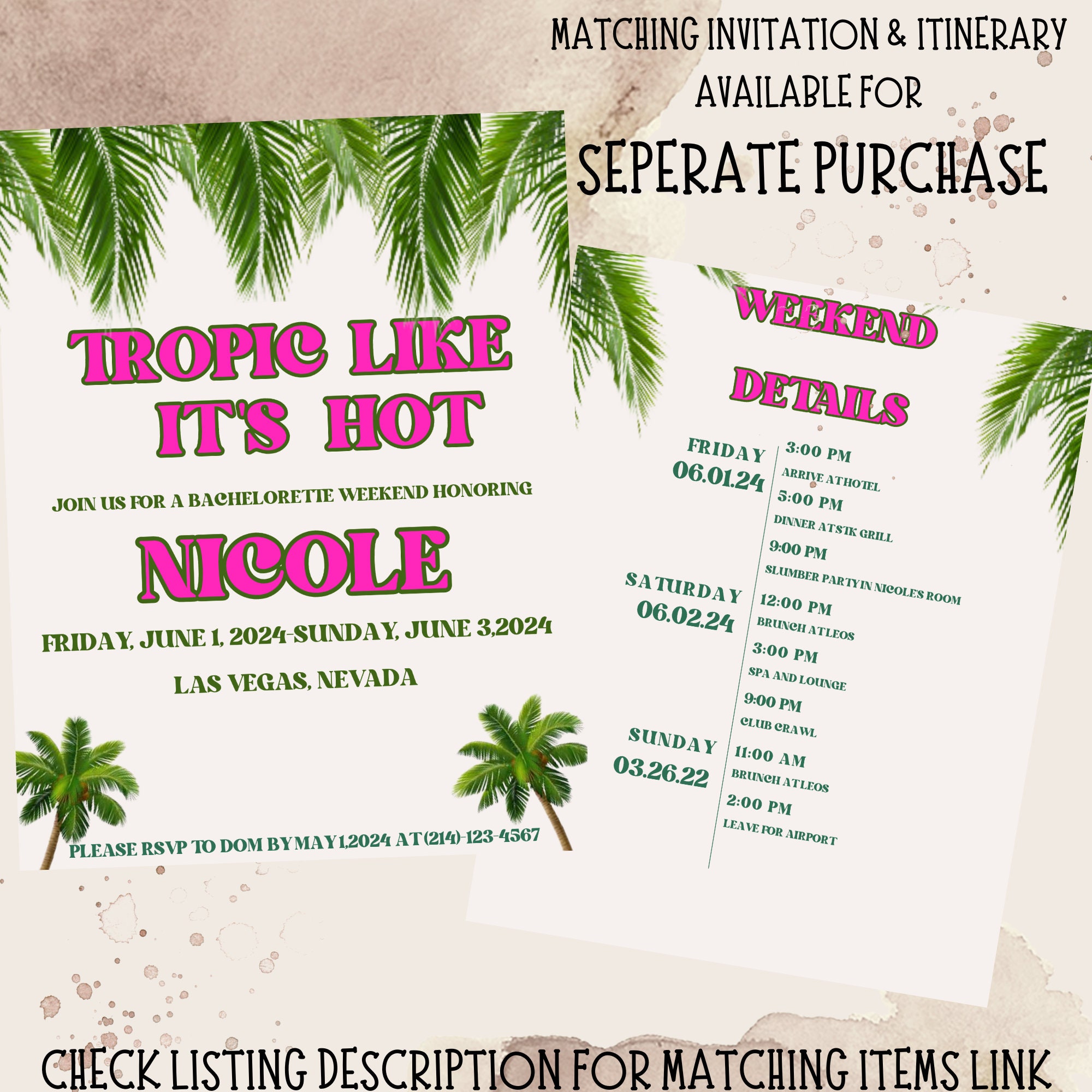 Editable How Well Do You Know the Bride Quiz, Tropical Bachelorette ...