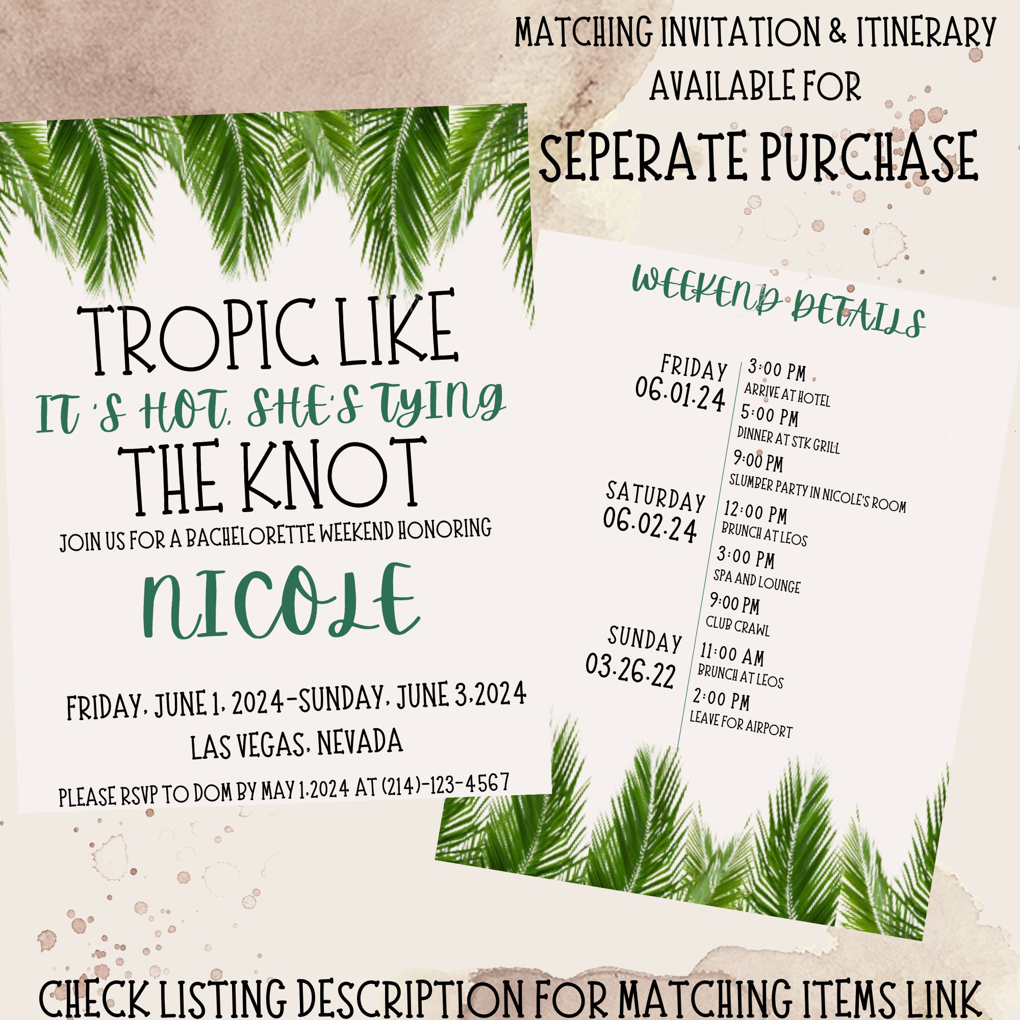 Editable How Well Do You Know the Bride Quiz, Tropical Bachelorette ...