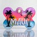 Beach Sunset Resin Dog Tag: Custom Pet ID - Etsy