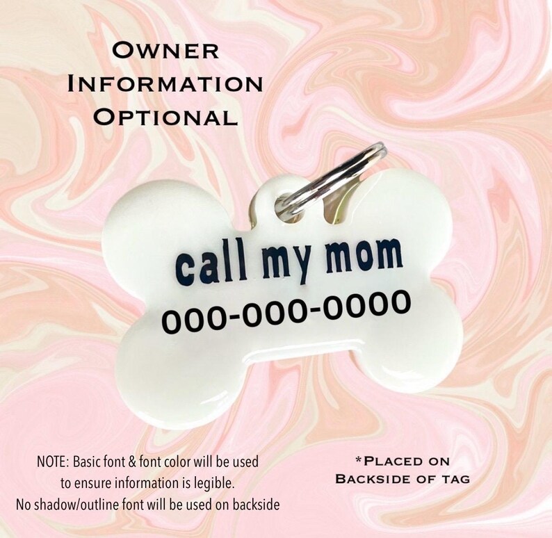 Iced Coffee Resin Dog Tag: Custom Pet ID, Puppy Gift, Original Frankie ...