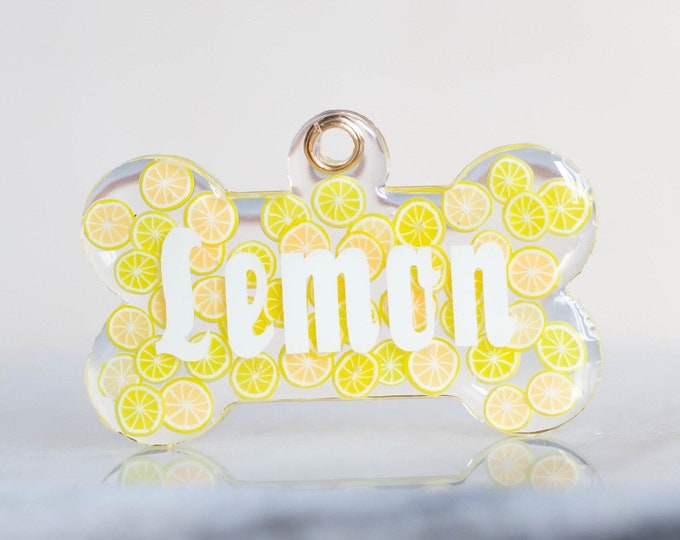 Flame Resin Dog Tag, Pet Name Tag, Custom Dog Tags, Pet ID, Dog Mom ...