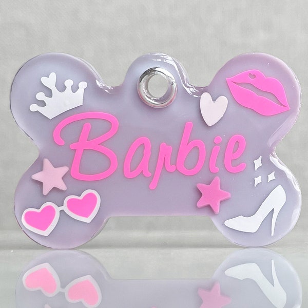 Barbie Name Tag - Etsy