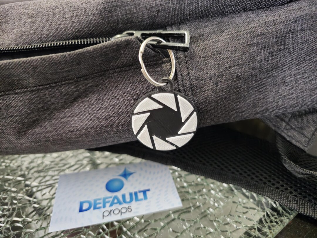 Portal | Aperture Science Logo Keychain | Multi-colored 3d-printing - Etsy