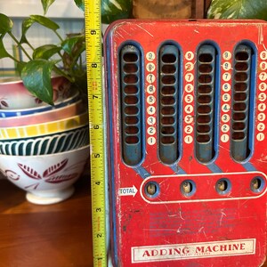 1950's Red & Blue Wolverine Adding Machine - Retro Tin Toys Vintage - Etsy