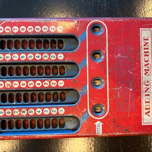 1950's Red & Blue Wolverine Adding Machine - Retro Tin Toys Vintage - Etsy