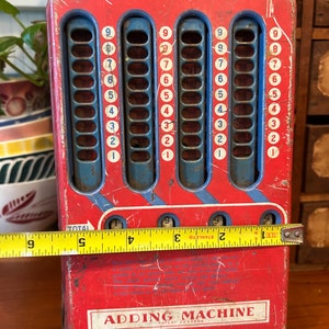 1950's Red & Blue Wolverine Adding Machine - Retro Tin Toys Vintage - Etsy