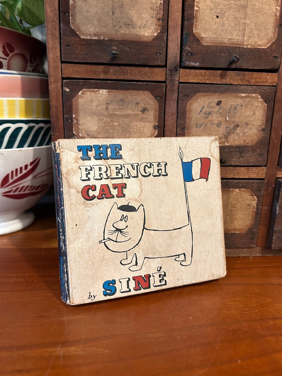 The French Cat by Sine Cartoon Small Hardcover Book Vintage - Etsy