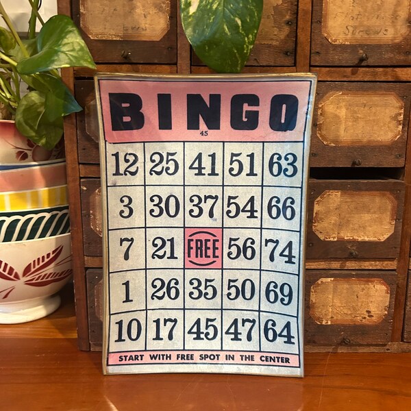 Bingo Vintage Game - Etsy