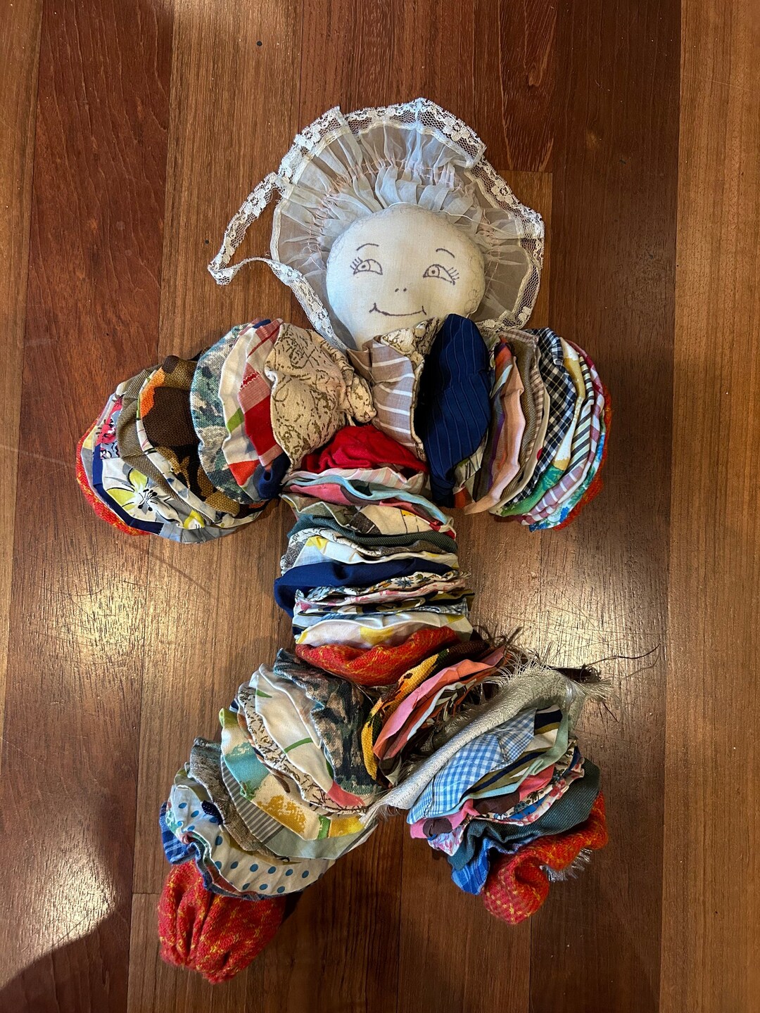 Primitive Yoyo Cloth Doll Rag Fabric 1950s 1960s - Etsy