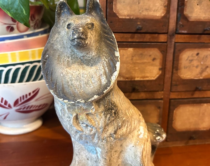 Chalkware Dog 1940s Carnival Prize Vintage Statue - Etsy