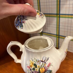 Floral Vintage Teapot by Royal Caldone Ceracraft LTD. Made in England ...