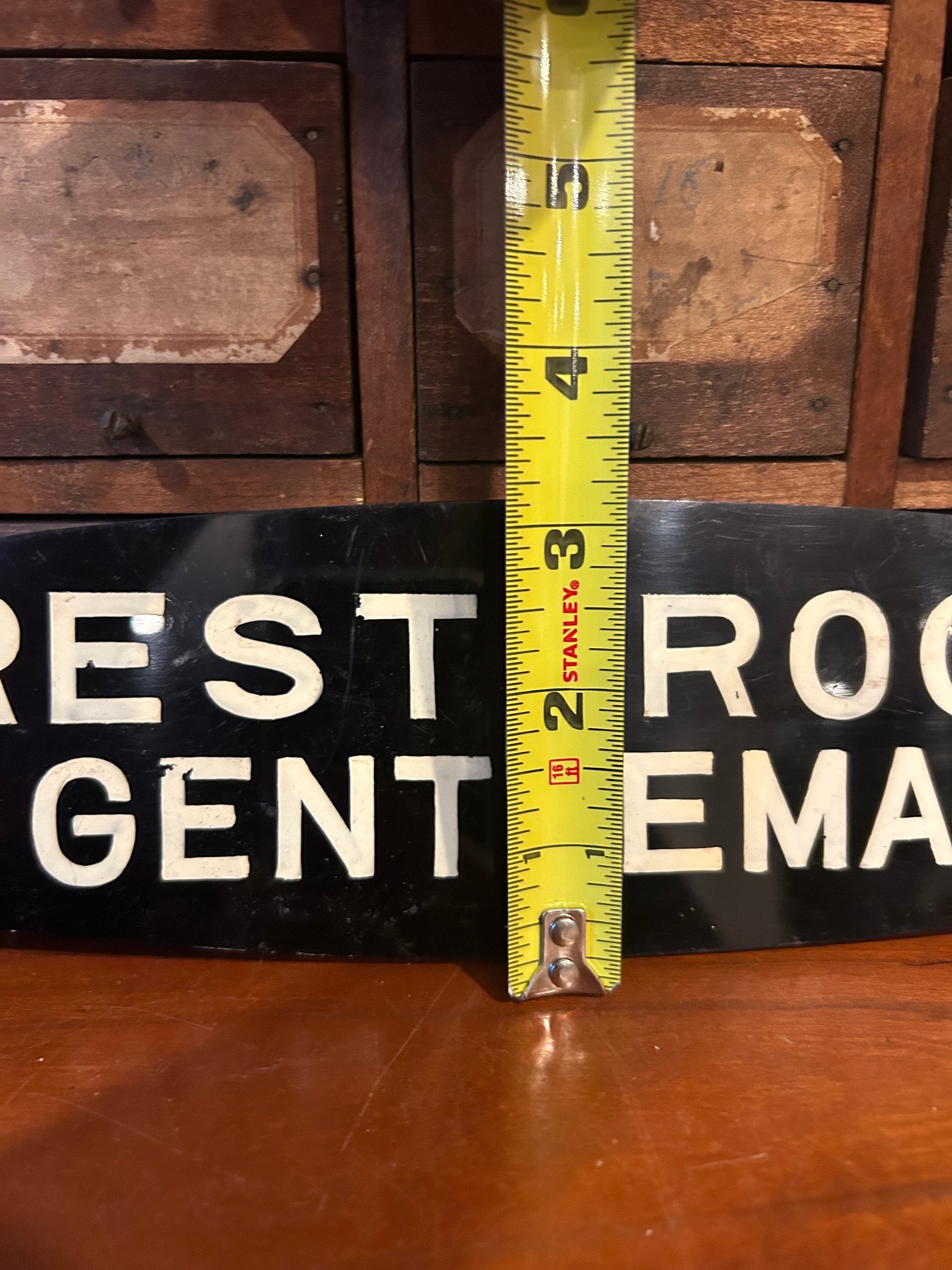 Art Deco Blue Plexi Restroom Gentleman Sign - Etsy