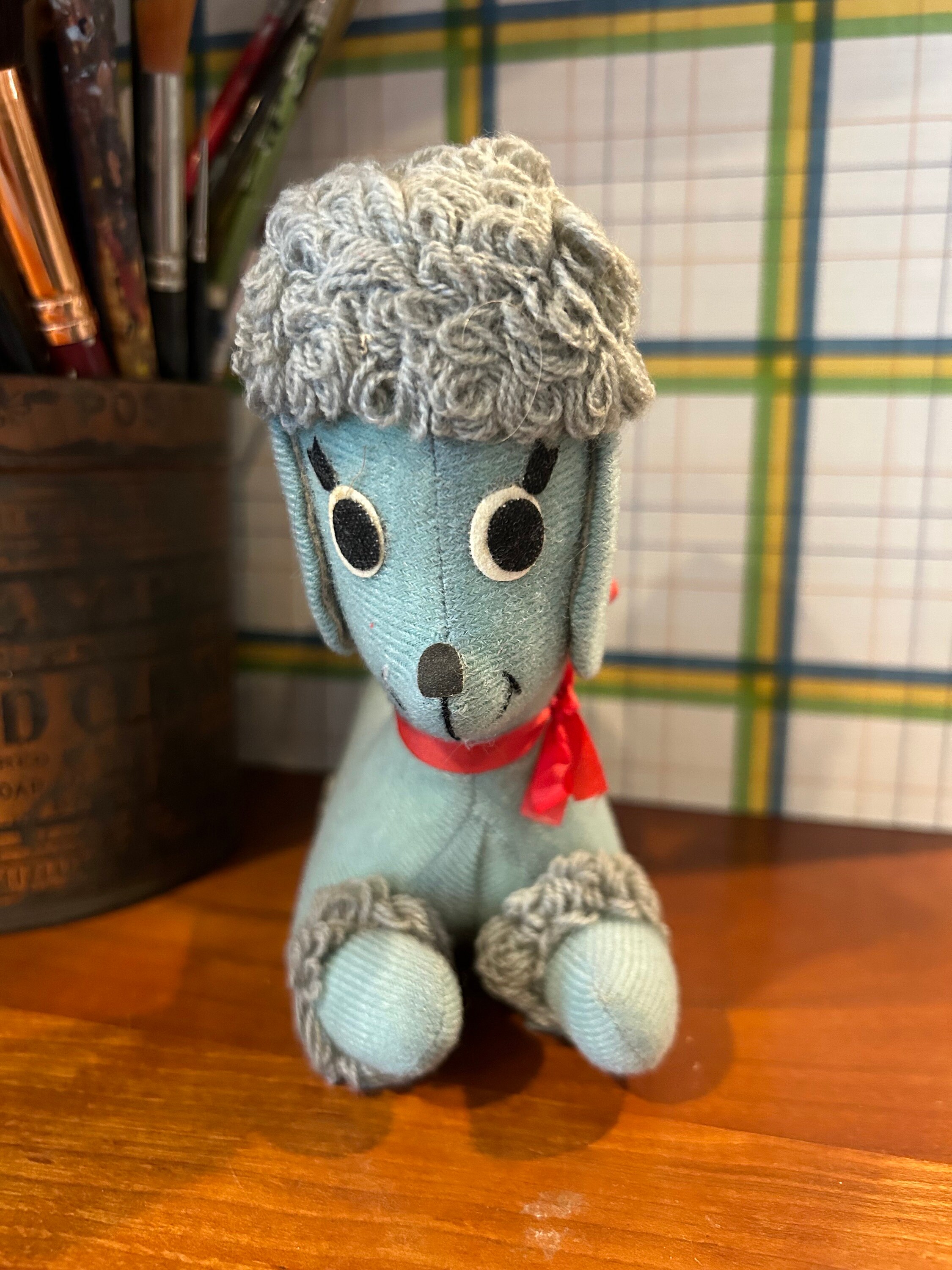 1960's Pale Blue Poodle Dog Figure Stuffed Animal - Etsy
