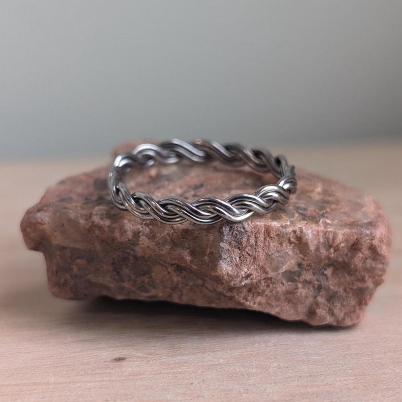 Wavy Titanium Ring - Etsy