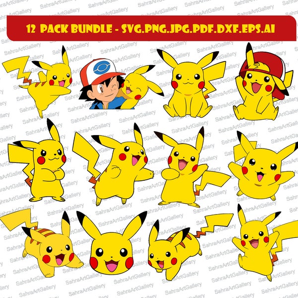 Pikachu Svg Layered - Etsy