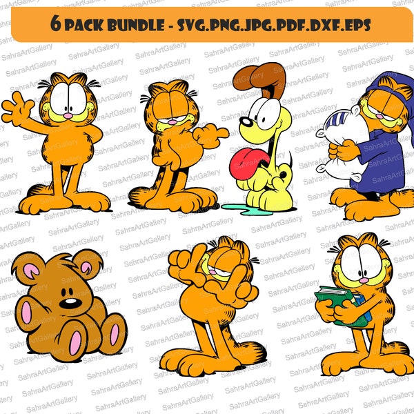 Garfield Svg - Etsy