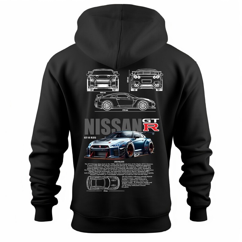Nissan GT-R35 Unisex Hoodie JDM Gift - Etsy