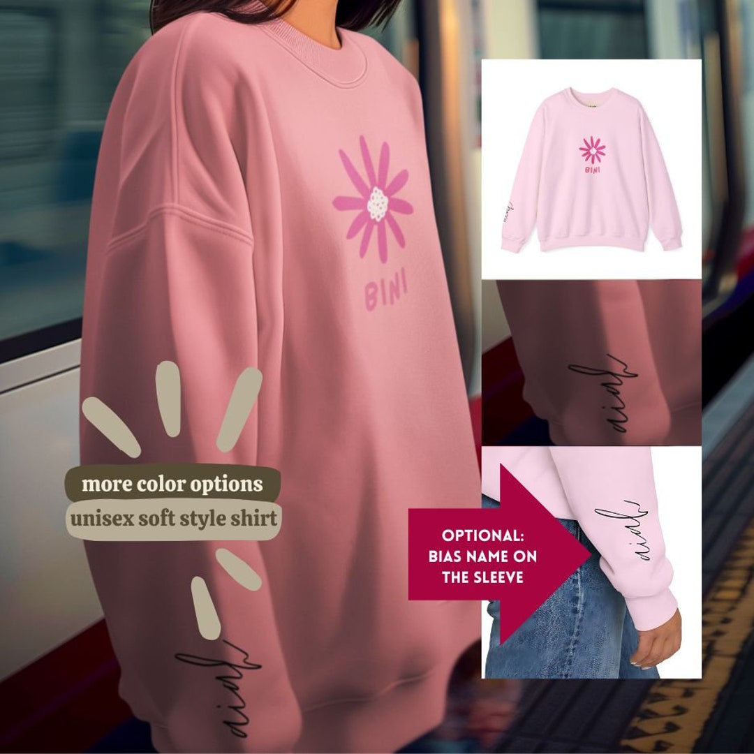 BINI Biniverse Fanmade Concert Sweatshirt With BINI Name on Sleeves ...