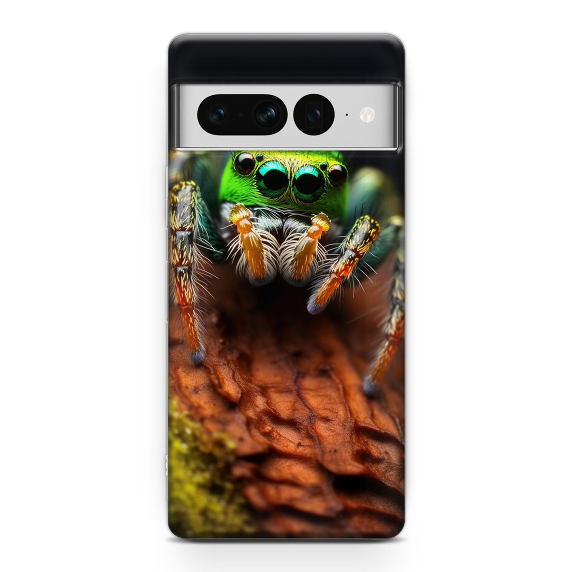 Green Jumping Spider Case, Macro Nature Animal Cover for Google Pixel ...