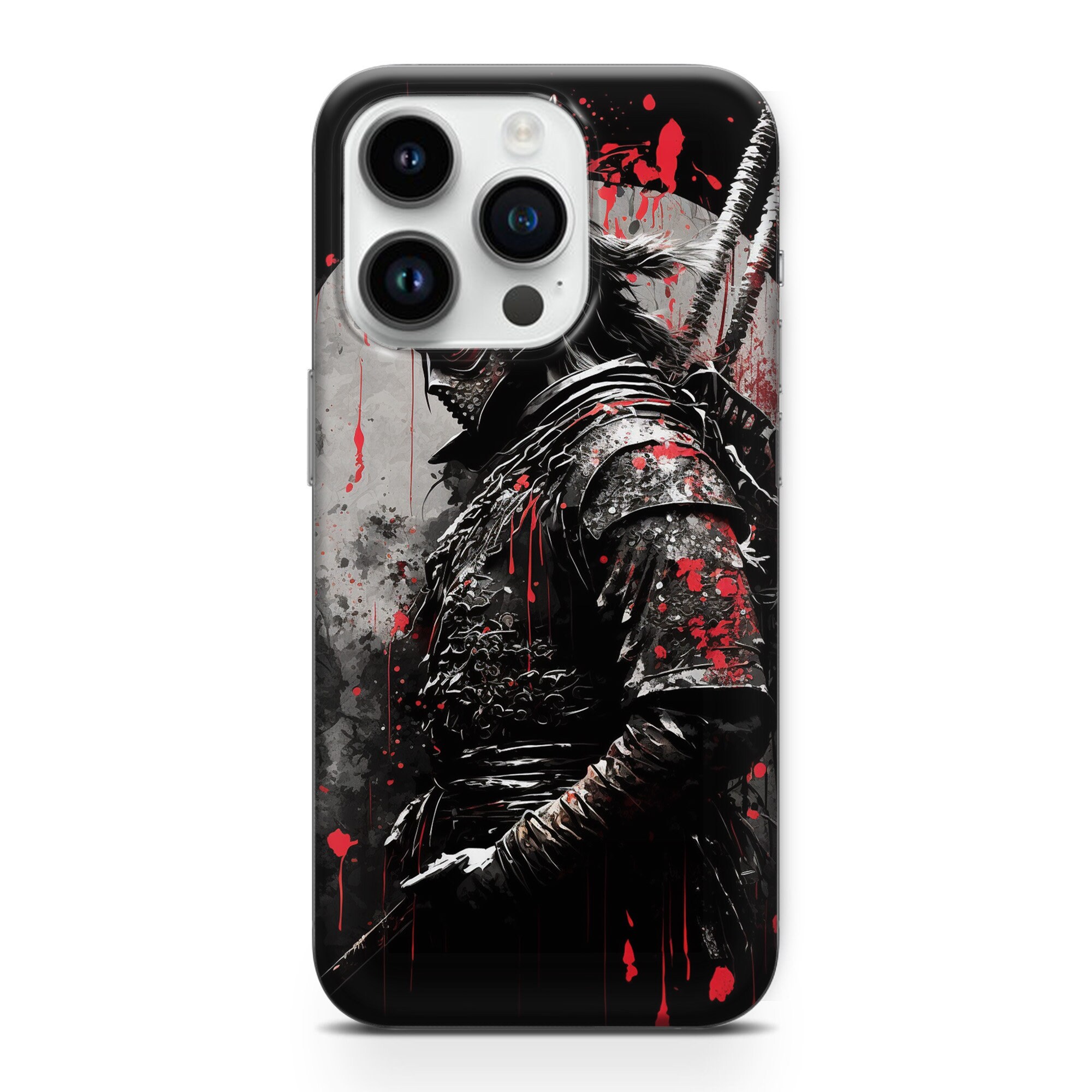 Samurai Case, Knight Sword Gaming Art Japanese Cover iPhone 15 14 Pro ...
