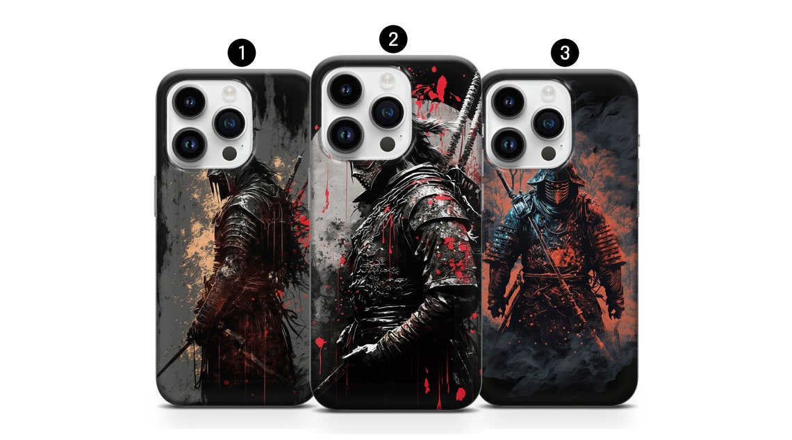 Samurai Case, Knight Sword Gaming Art Japanese Cover iPhone 15 14 Pro ...