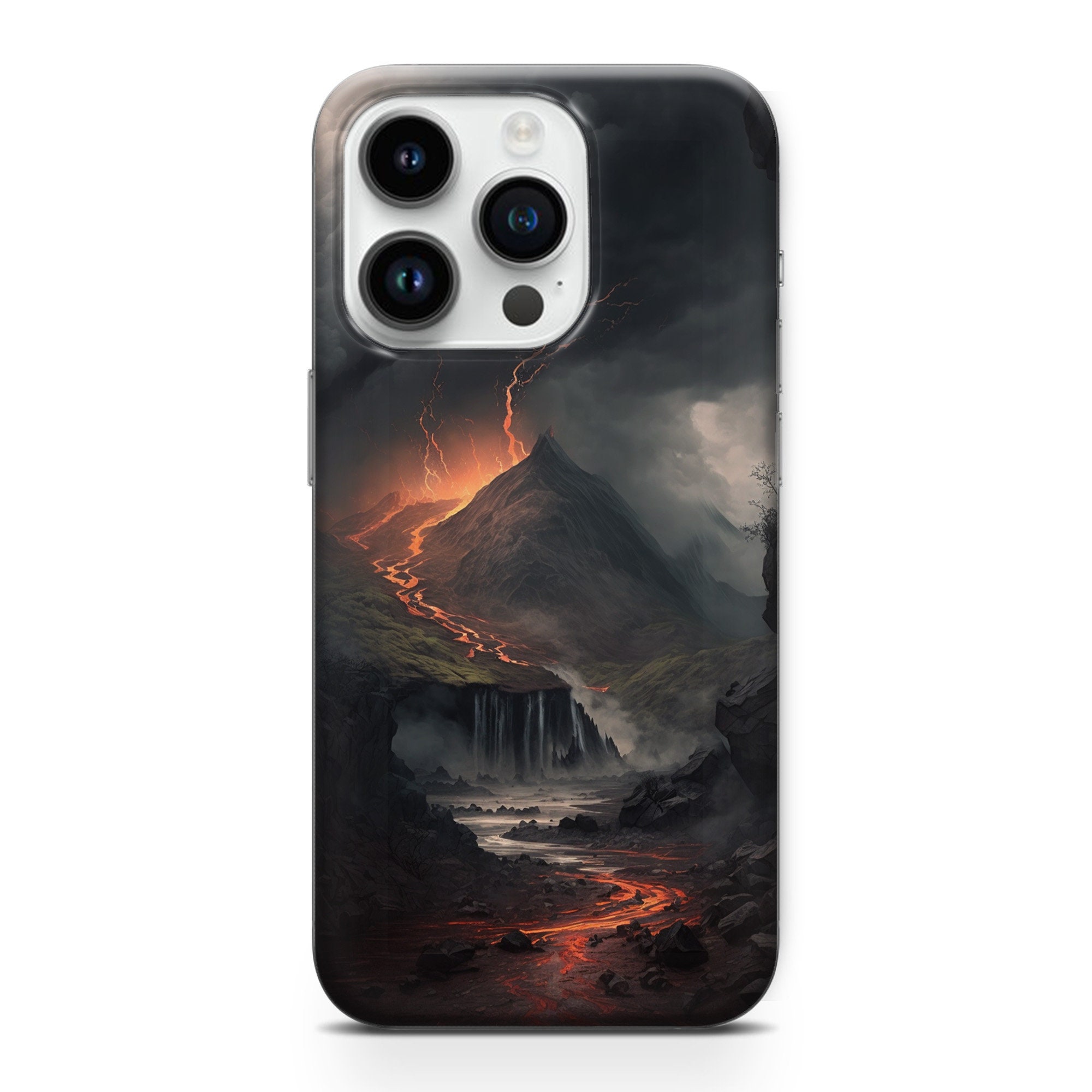 Volcanoes Erupting Phone Case Volcano Lava Cover iPhone 14 - Etsy