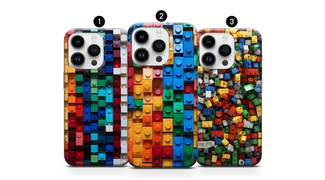 Brick Case, Bricks Colorful Toy Rainbow Cover iPhone 15 14 Pro Max 13 ...