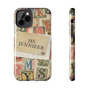 Custom Vintage Stamp Phone Case, Alphabet Samsung Galaxy Cases, Back to ...