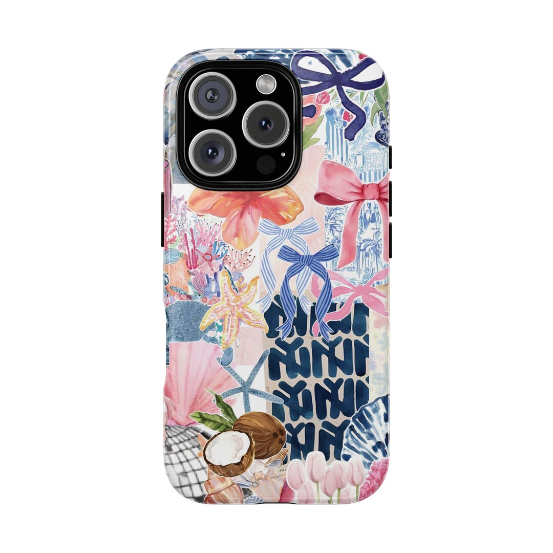 Pink Coquette Collage iPhone 16 Pro Case,bows Samsung Galaxy Cases ...
