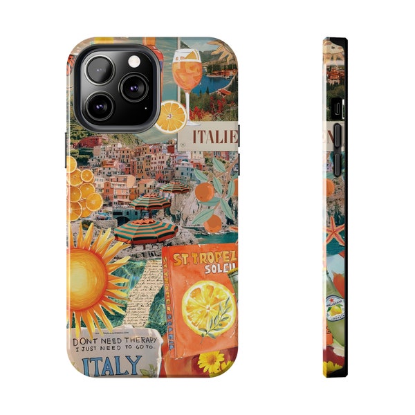 Italian Summer Collage Phone Case - Etsy