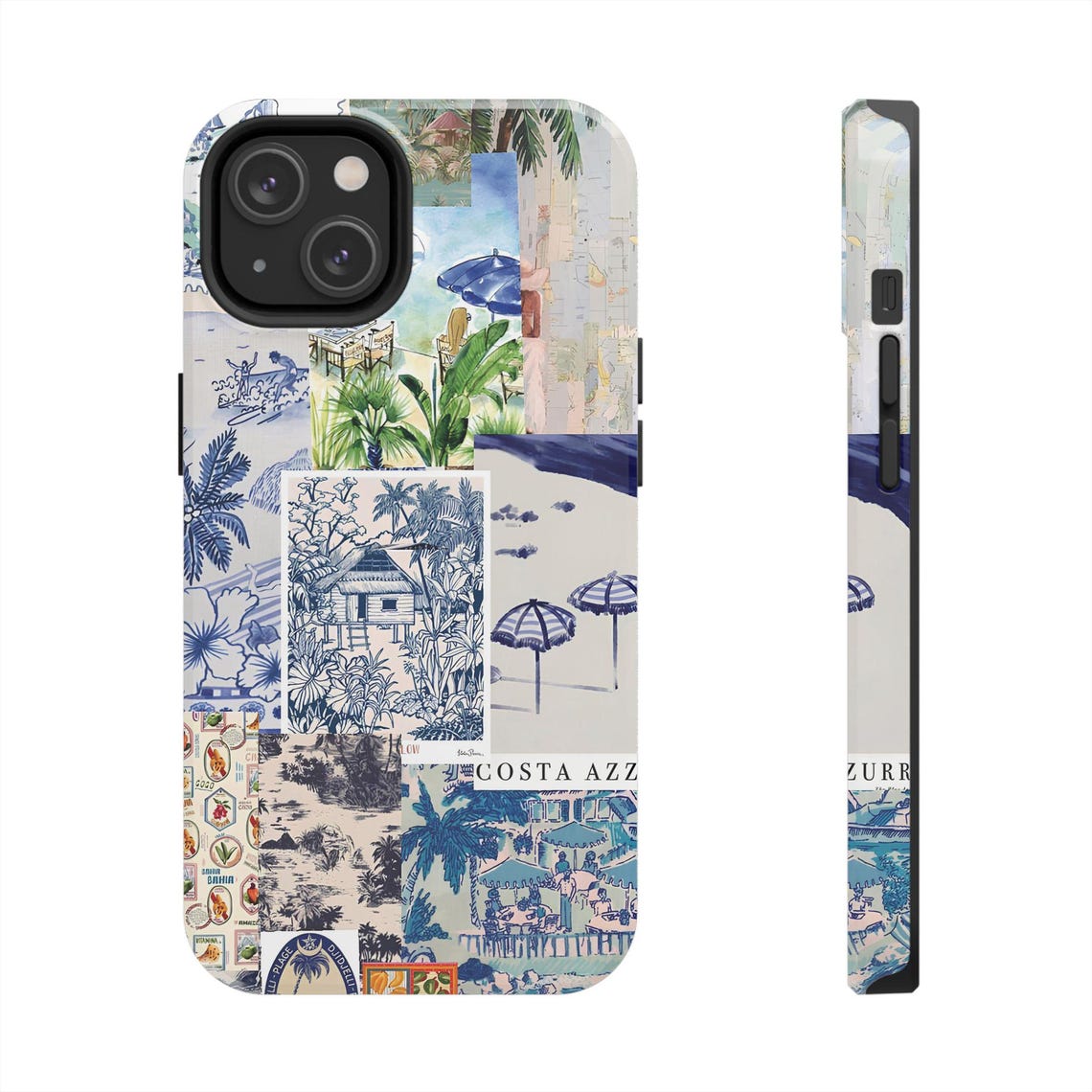 Coastal Italy Vacation Collage Phone Case,coquette Italian iPhone 15 14 ...