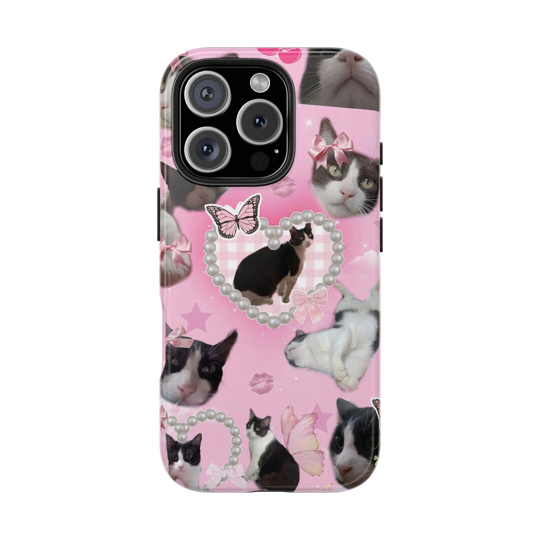 Collage Cat iPhone 16 Case | Cool Cat Lover Samsung Galaxy S24 S23 Case ...