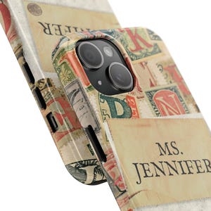 Custom Vintage Stamp Phone Case, Alphabet Samsung Galaxy Cases, Back to ...