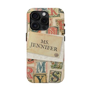 Custom Vintage Stamp Phone Case, Alphabet Samsung Galaxy Cases, Back to ...