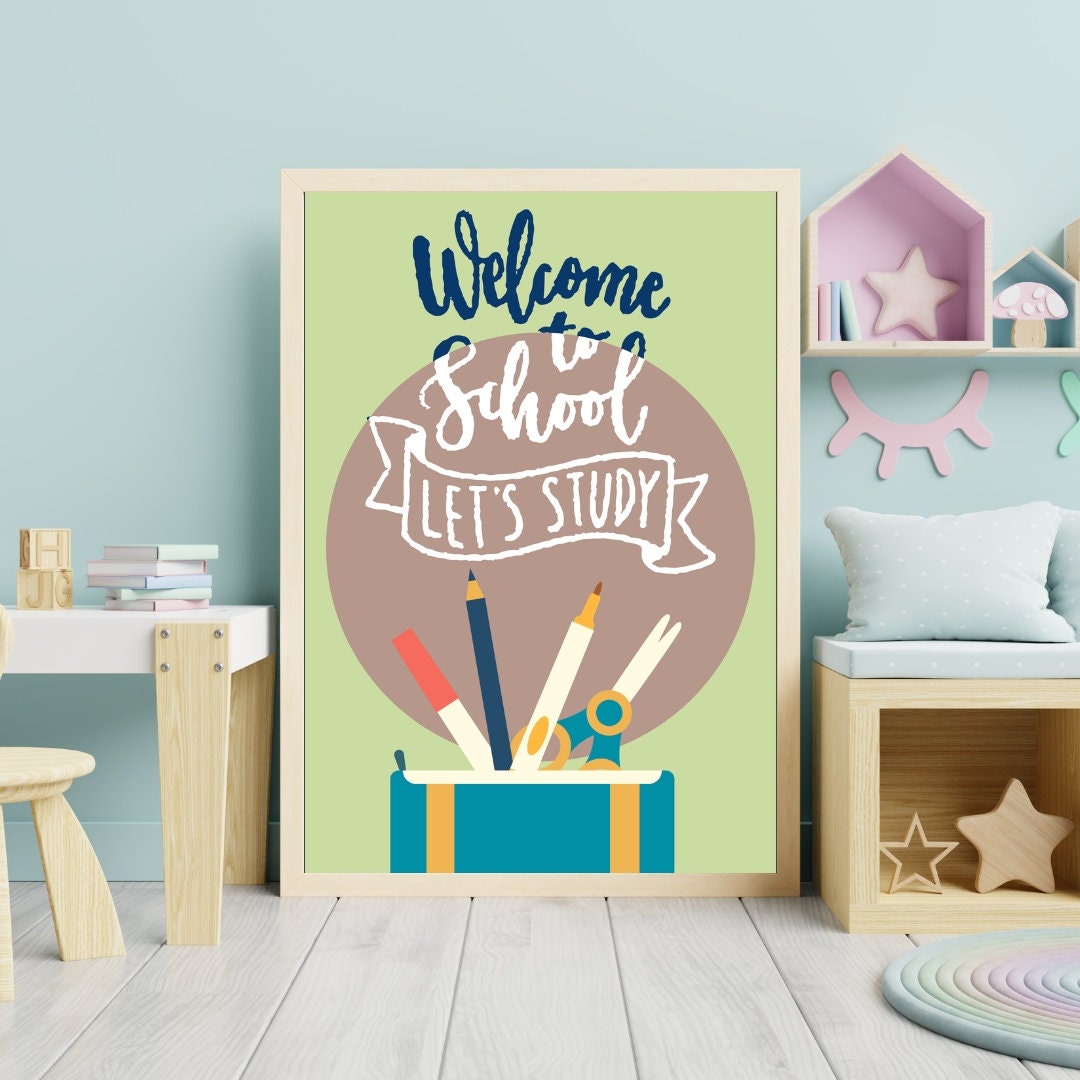 Educational Poster Home School Printables Back to School Sing First Day ...