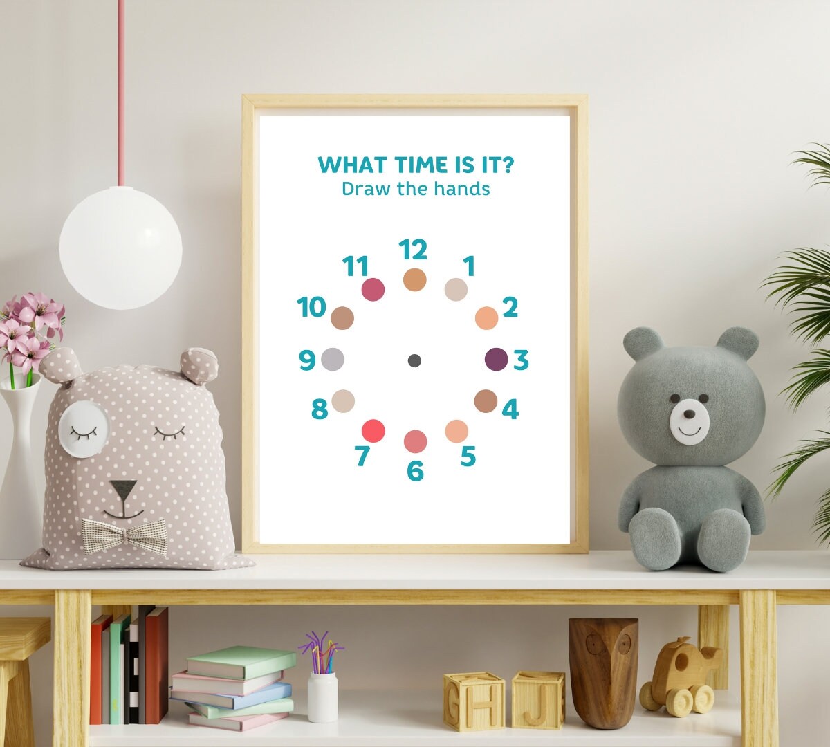 Telling Time Poster What Time is It Educational Posters Teaching Tool ...