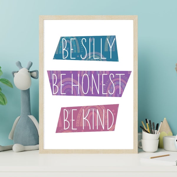 Be Silly Be Honest - Etsy